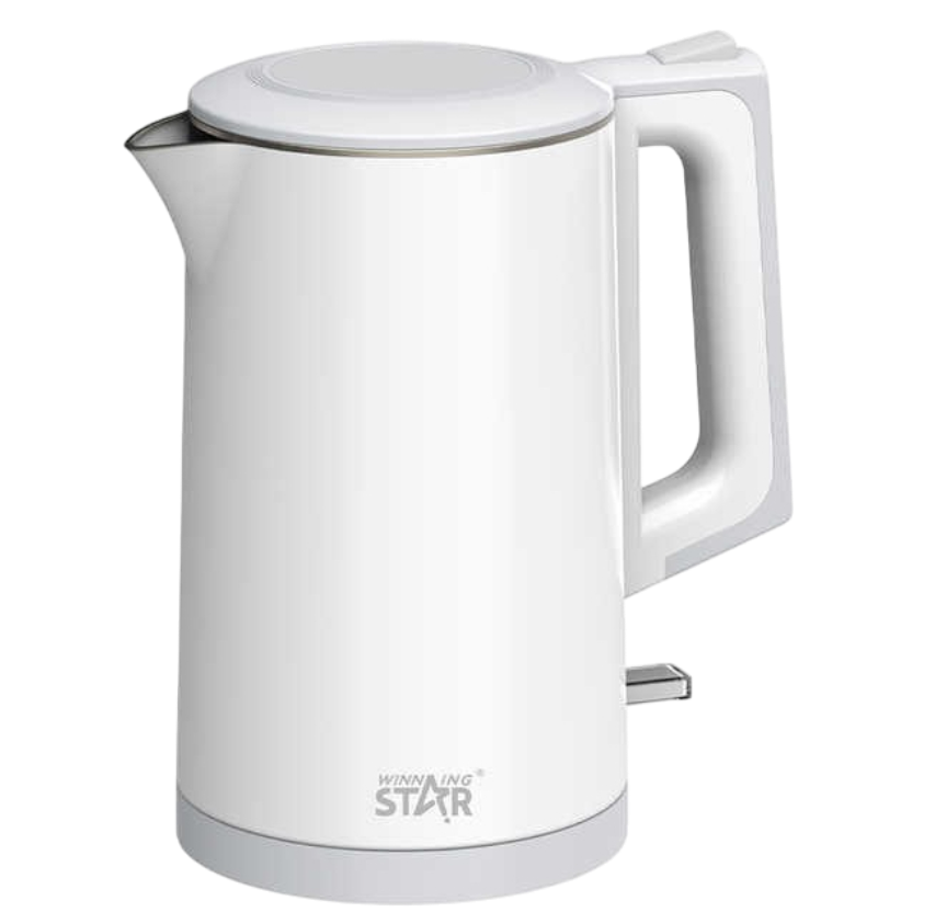 Купить Чайник Winning Star ST-6023 1500 Вт, 1.7 л, белый — Alif Shop