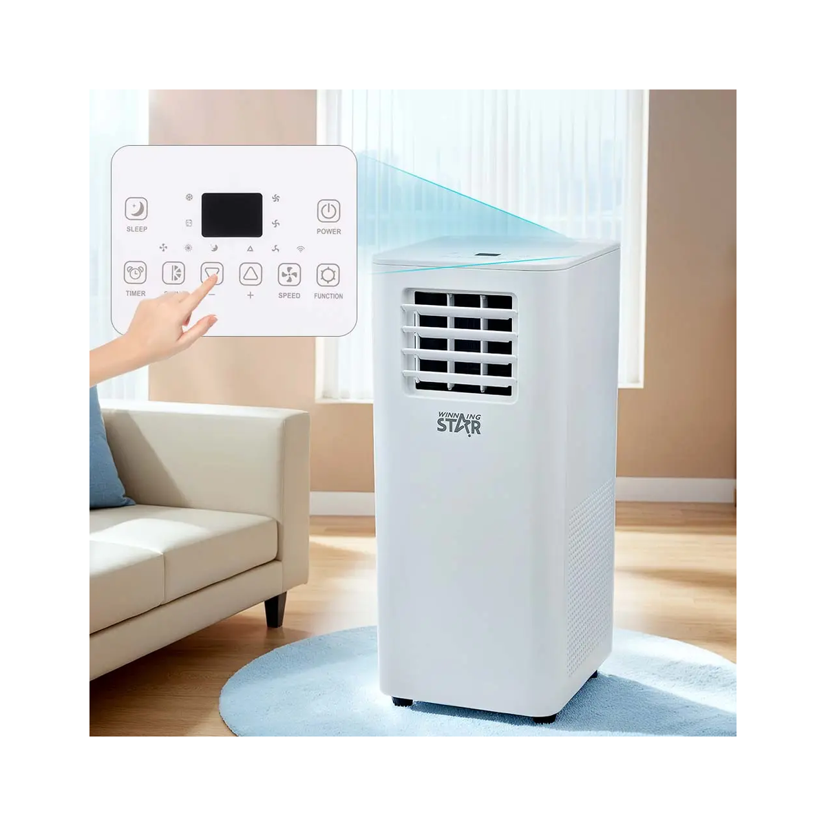 Купить Колонный кондиционер Winning Star ST-A09CI-T3, белый — Alif Shop