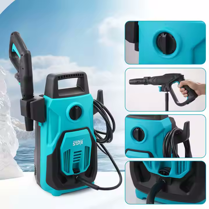 Купить Мойка высокого давления Winning star ST-4603, чёрно-бирюзовый ...