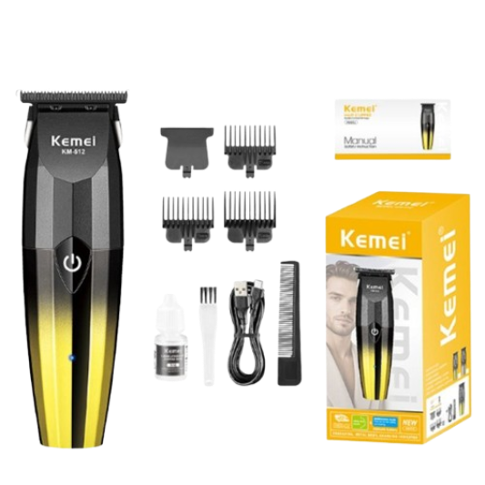 Купить Машинка для стрижки Kemei KM-512, золотисто-чёрный — Alif Shop