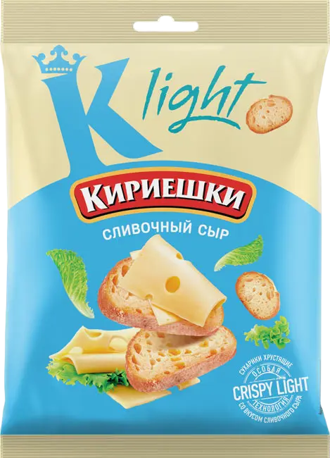 Купить Сухарики Кириешки со вкусом "Сливочный сыр", 80 г — Alif Shop