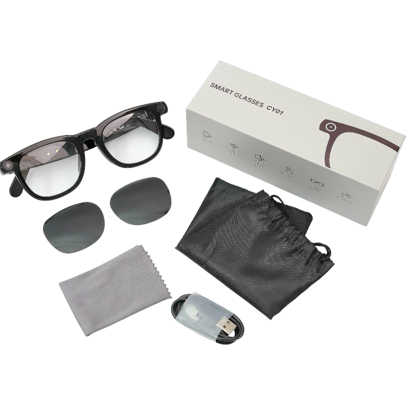 Купить Умные очки Smart Glasses CY01, чёрный — Alif Shop