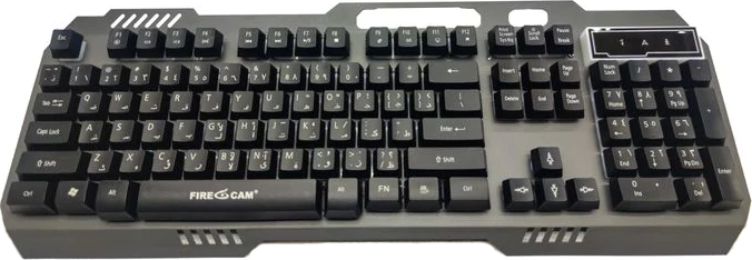 Купить Игровая клавиатура Firecam GK20 RGB мембранная, серый — Alif Shop