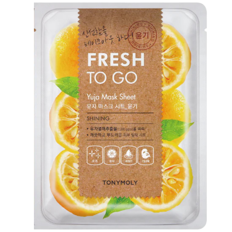 Купить Тканевая маска для лица Tony Moly из юдзу Fresh To Go, 20 мл ...