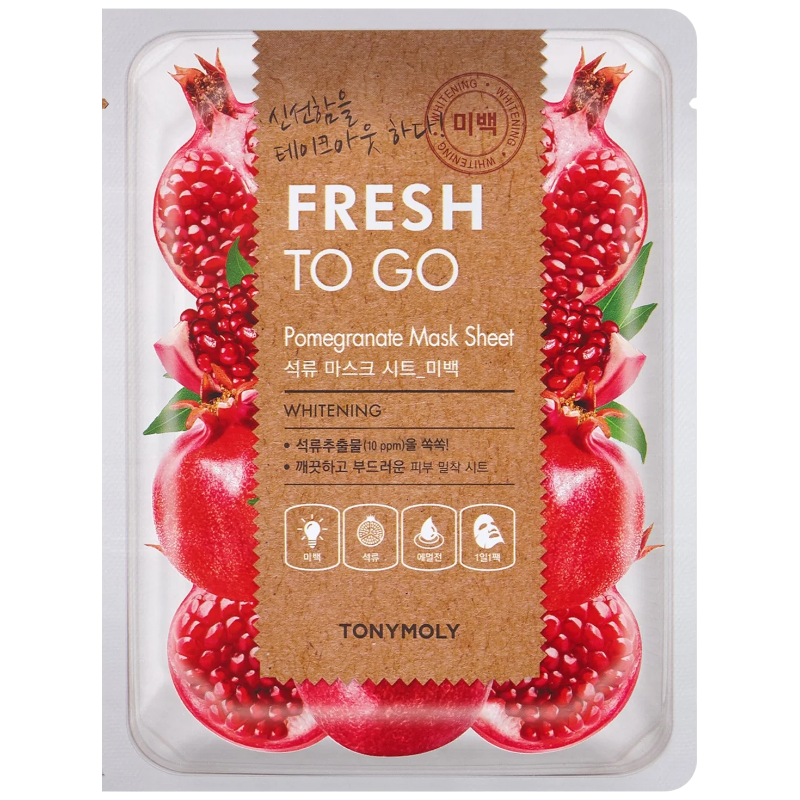 Купить Тканевая маска для лица Tony Moly с гранатом Fresh To Go, 20 мл ...